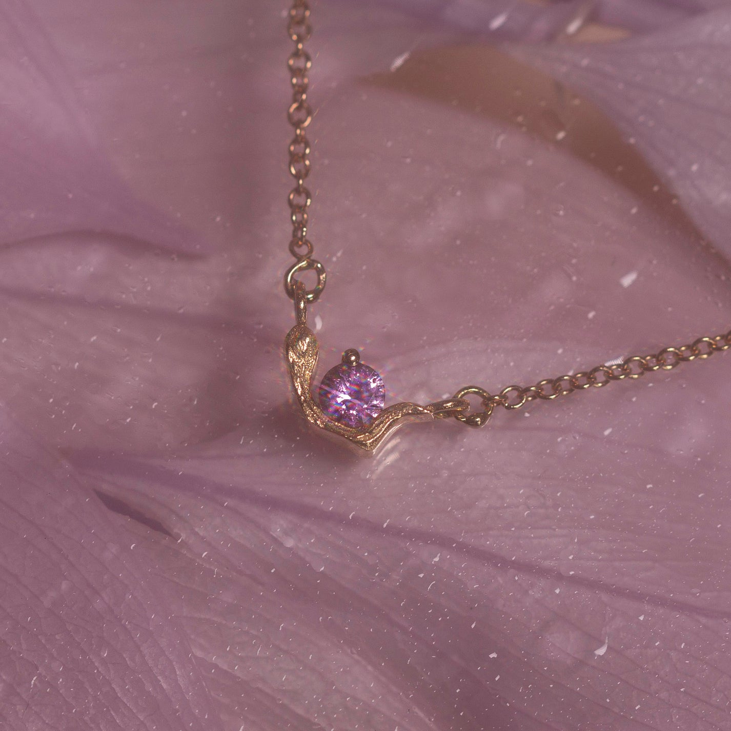 Creamy Pink Necklace – Le Conte