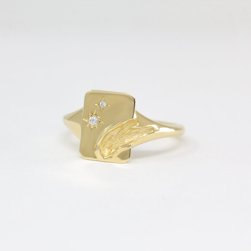 Van Gogh's Sunflowers Signet Ring – Le Conte